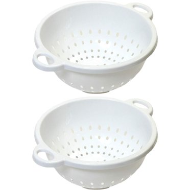 Chef Craft Select Plastic Deep Colander, 11x5 inch 5 quart, White ...