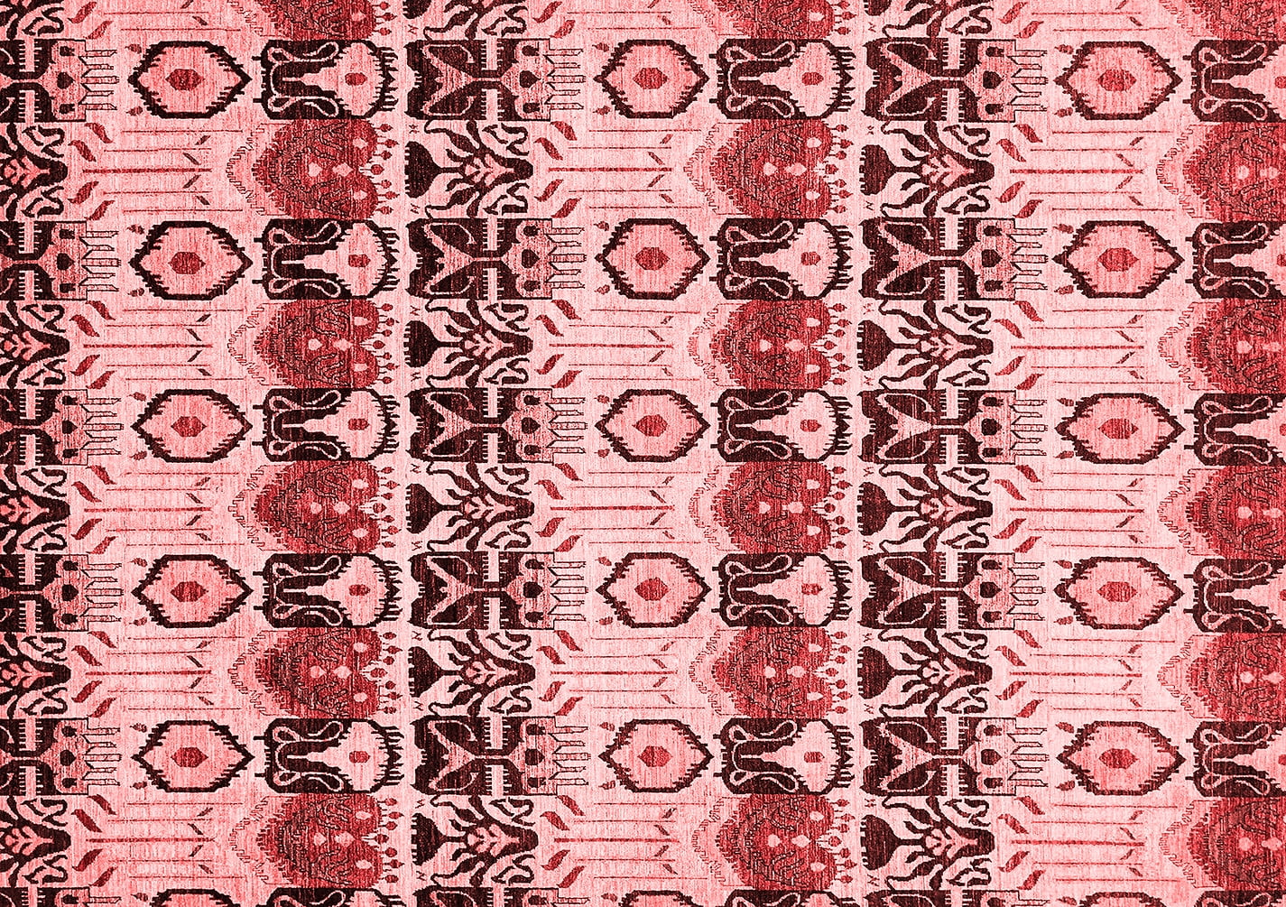 Ahgly Company Machine Washable Indoor Rectangle Abstract Red Modern ...