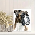 Boxer Dog Portrait Canvas Print, Watercolor Wall Decor for Living Room ...