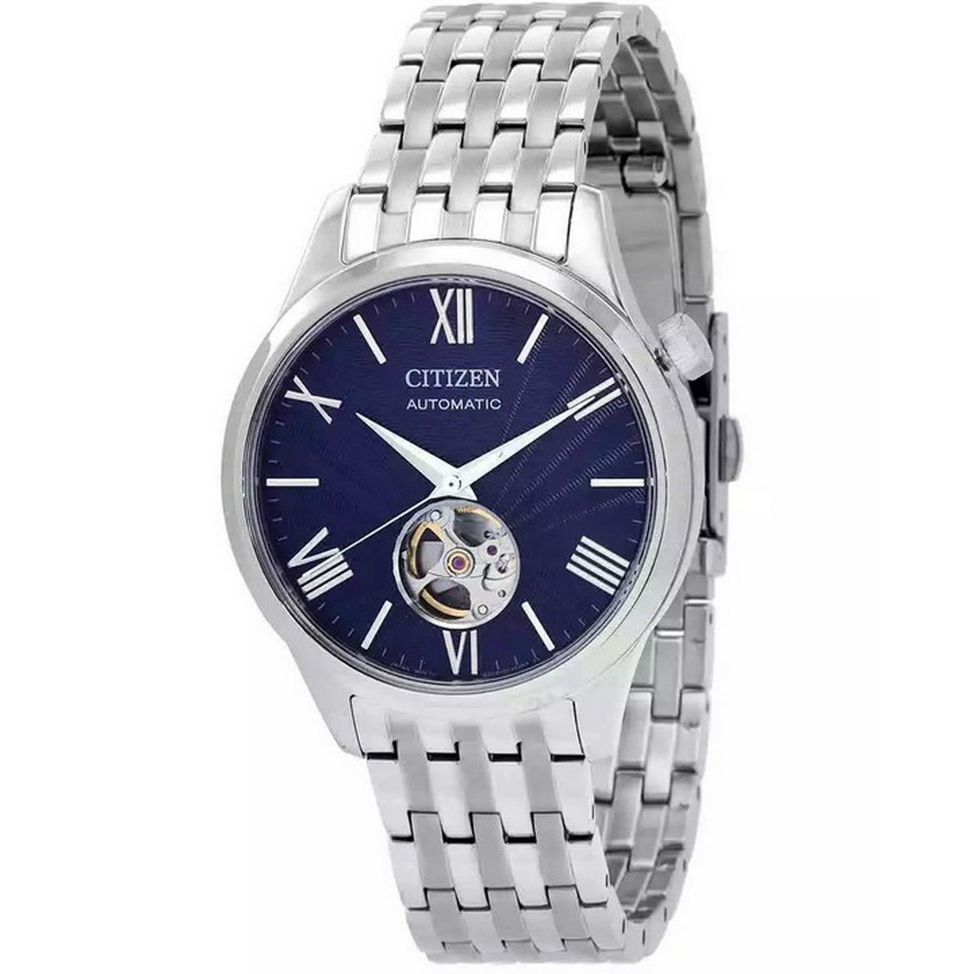 Click here for Citizen Stainless Steel Open Heart Blue Dial Autom... prices
