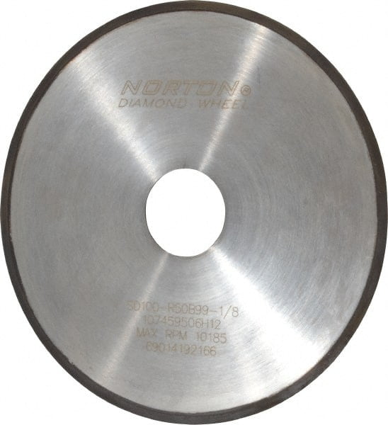 Norton 6" Diam x 1-1/4" Hole, 100 Grit Surface Grinding Wheel Diamond ...