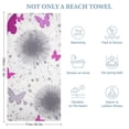 Butterflies Circles Dots Microfiber Beach Towel Absorbent Compact ...