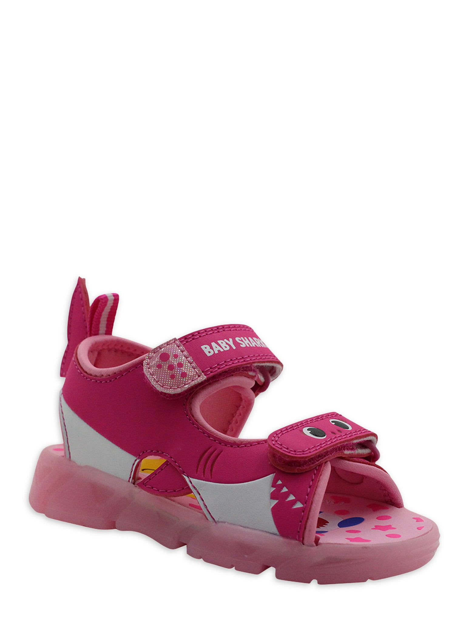 Baby Shark Toddler Girls Light Up Active Sandals - Walmart.com