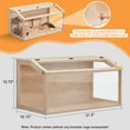 Coziwow Large Wooden Hamster Cage, Guinea Pig Habitat, Gerbil Enclosure ...