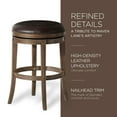 Maven Lane Alexander Counter Seat Backless Bar Stool, Walnut Finish ...