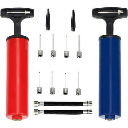 2 Sets Of Inflator Ball Pump-16Pcs Pump Adapter Kit,Portable Hand Air ...