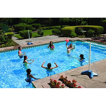 Poolmaster 72785 Across Swimming Pool Volleyball and Badminton Game ...