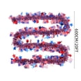 20FT American Independence Day Tricolor Plastic Ribbons, Patriotic Red ...