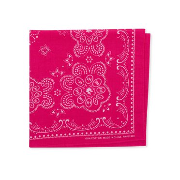 Light Pink Bandana - Party Wear - 12 Pieces - Walmart.com
