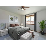 Mainstays 44 inch Hugger Indoor Ceiling Fan with Light Kit, Bronze, 5 ...