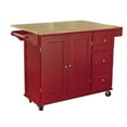 Thatcher Kitchen Cart, Red - Walmart.com