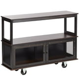 Industrial Rolling Buffet Serving Cart - Kitchen or Bar - Walmart.com
