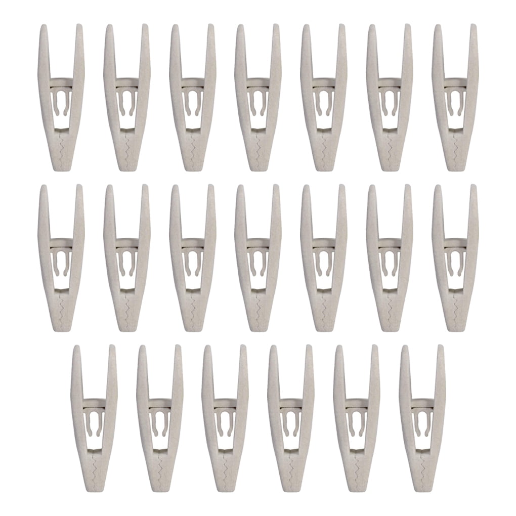 TureClos 20 Pieces Clothes Hanger Clip Closet Drying Hanging Storage ...