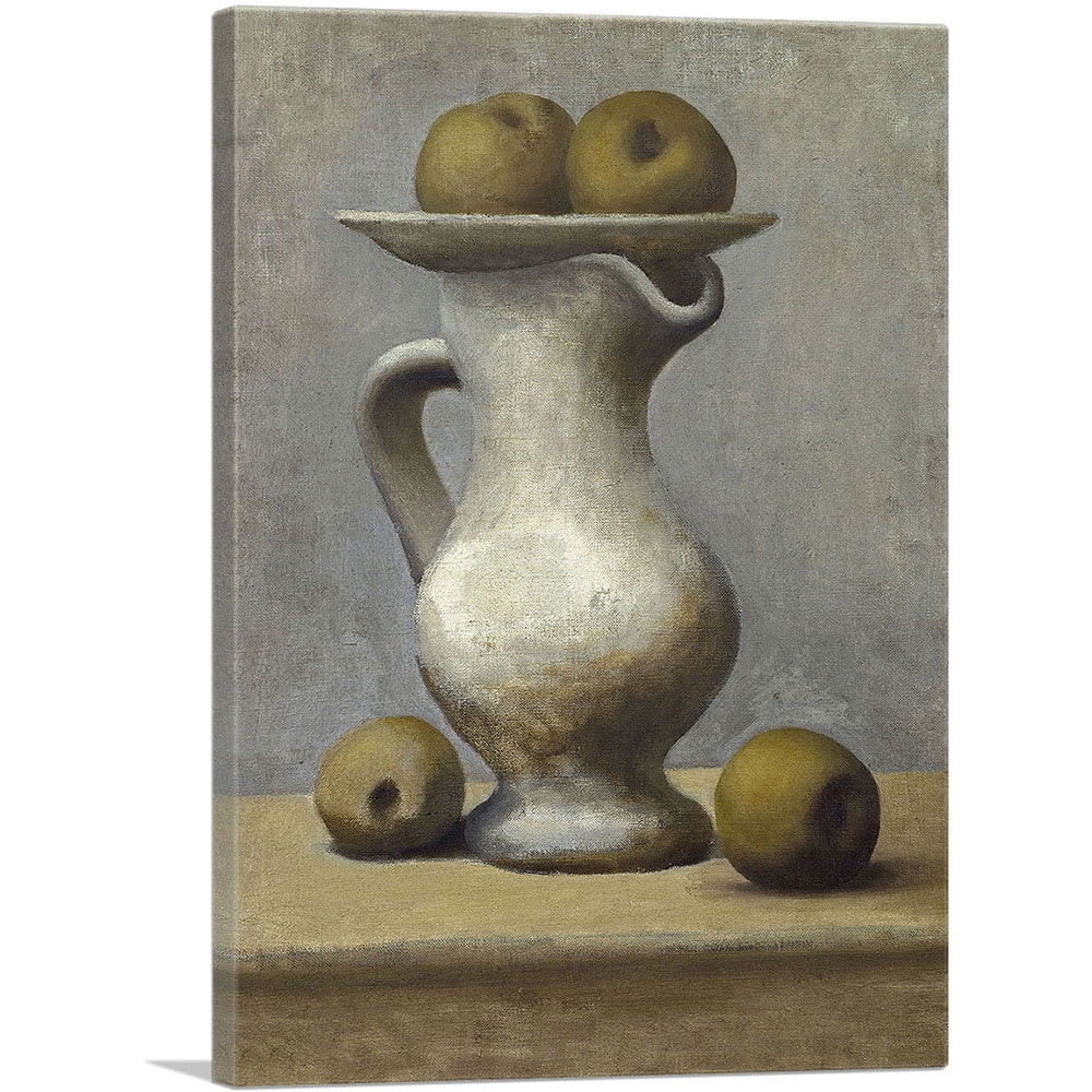 ARTCANVAS Still Life with a Pitcher and Apples 1919 Canvas Art Print by ...