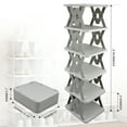 Ryanstar Racing Foldable Shoe Rack Sturdy 6 Tier Storage Organizer For