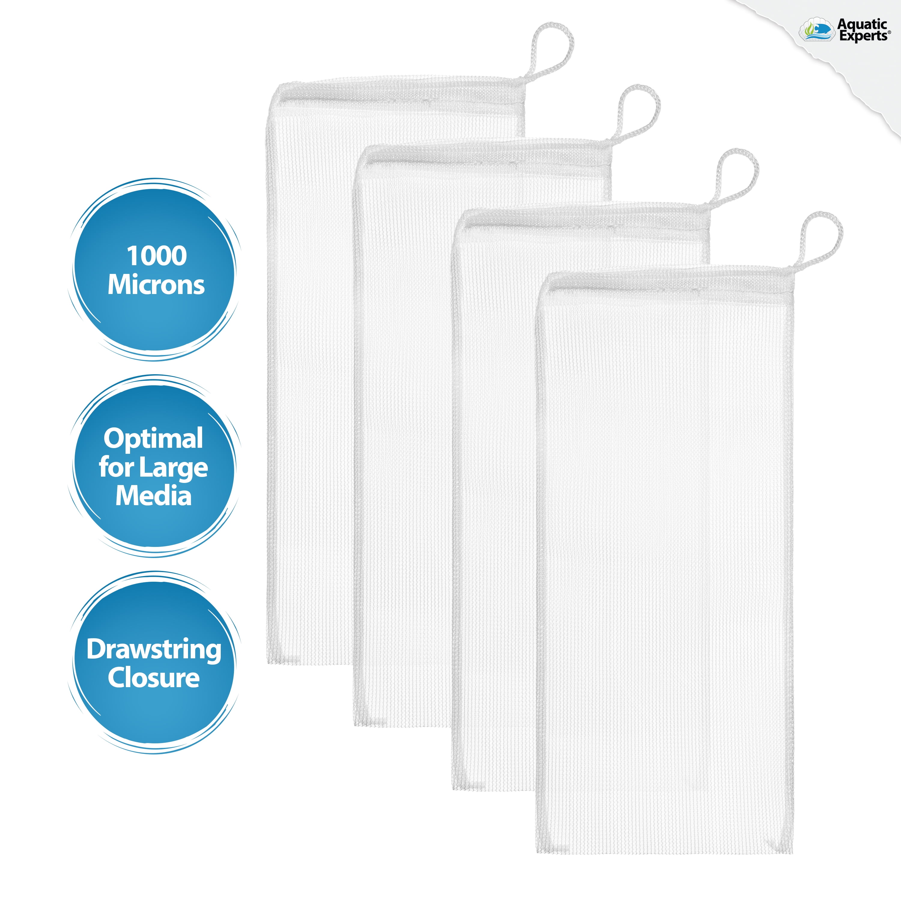 Aquatic Experts - High-Flow Filter Media Bag for Aquarium Filter, Fine ...