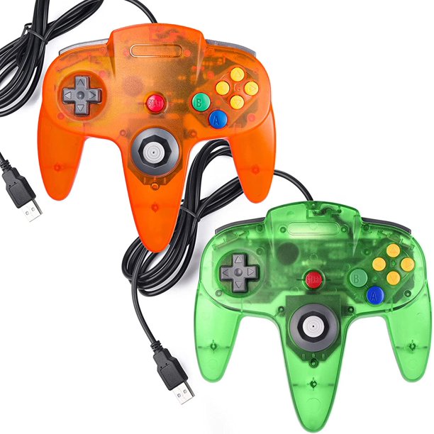 2 Pack USB N64 Controller, XYCCA Classic N64 Controller Wired 64 ...