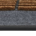 Mainstays Hardy Black Boot Scraper Coir Outdoor Doormat, 18" x 30 ...