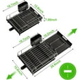 Fairy Large Dish Drying Rack, Expandable Stainless Steel Dish Drainers ...