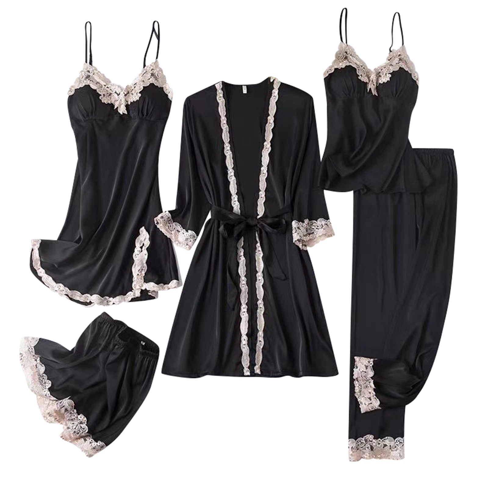 Click here for Uanwenn Pajamas With Pads Sexy Tops Golden Flower... prices