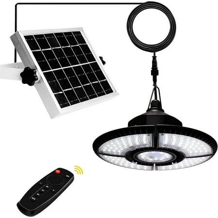 Solar Pendant Lights Outdoor Indoor, 1000LM 136LEDs Solar Powered Shed ...