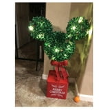 Disney Mickey Mouse Shimmering Magic LED Topiary Tree Christmas ...