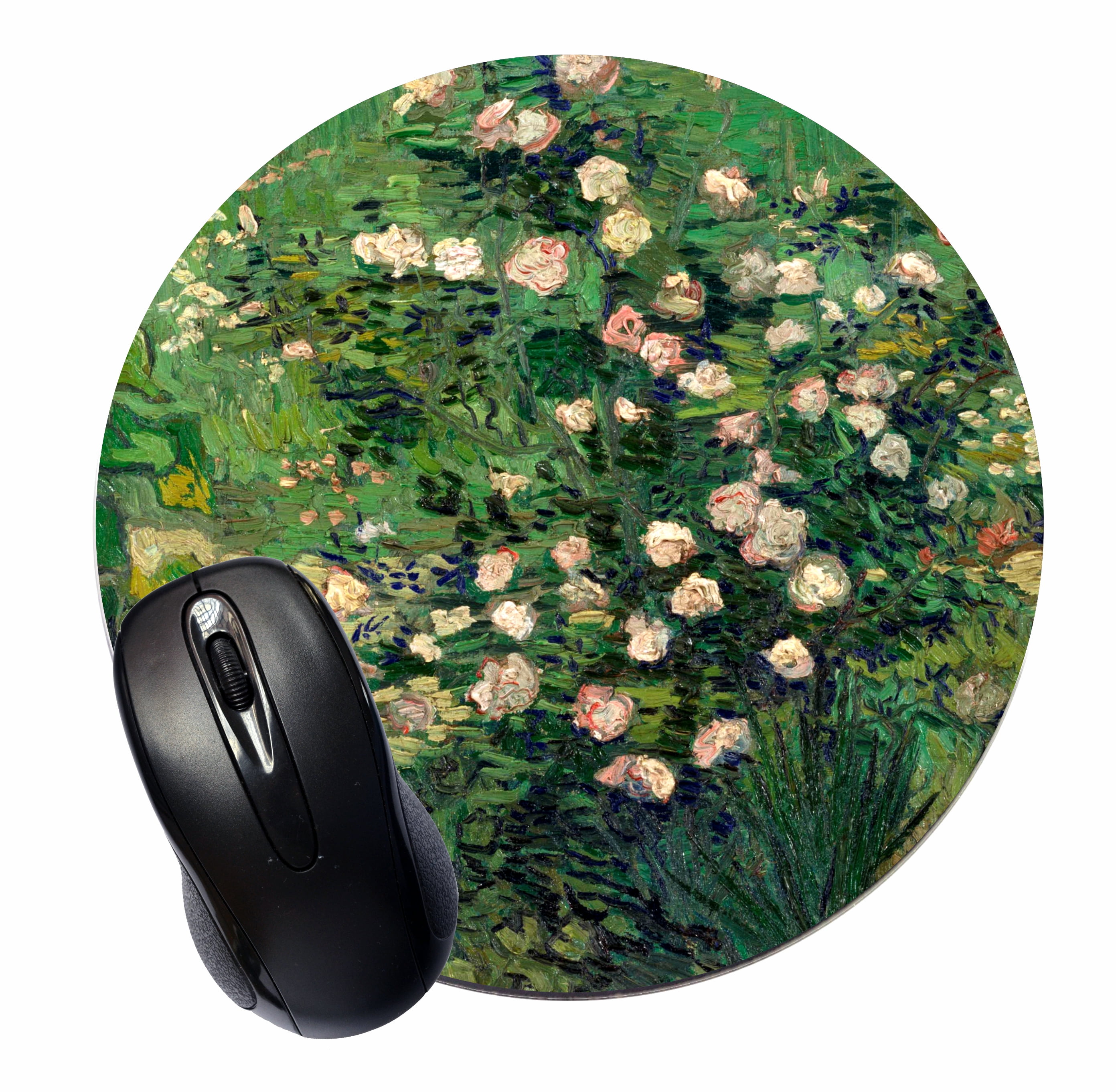 Mouse Mat Pad Mousepad Cute Desk Round Circle Mousemat Artist Van Gogh ...