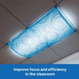 Educational Insights Fluorescent Light Covers 2-Pack Blue Bubbles ...