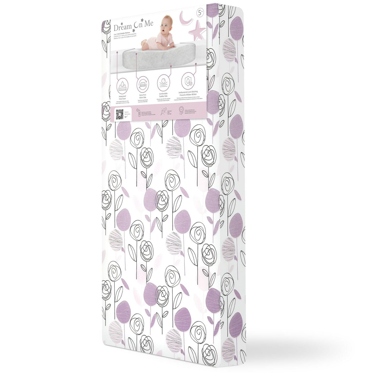 Click here for Dream On Me Joyful Blooms Breathable Fiber Crib &... prices