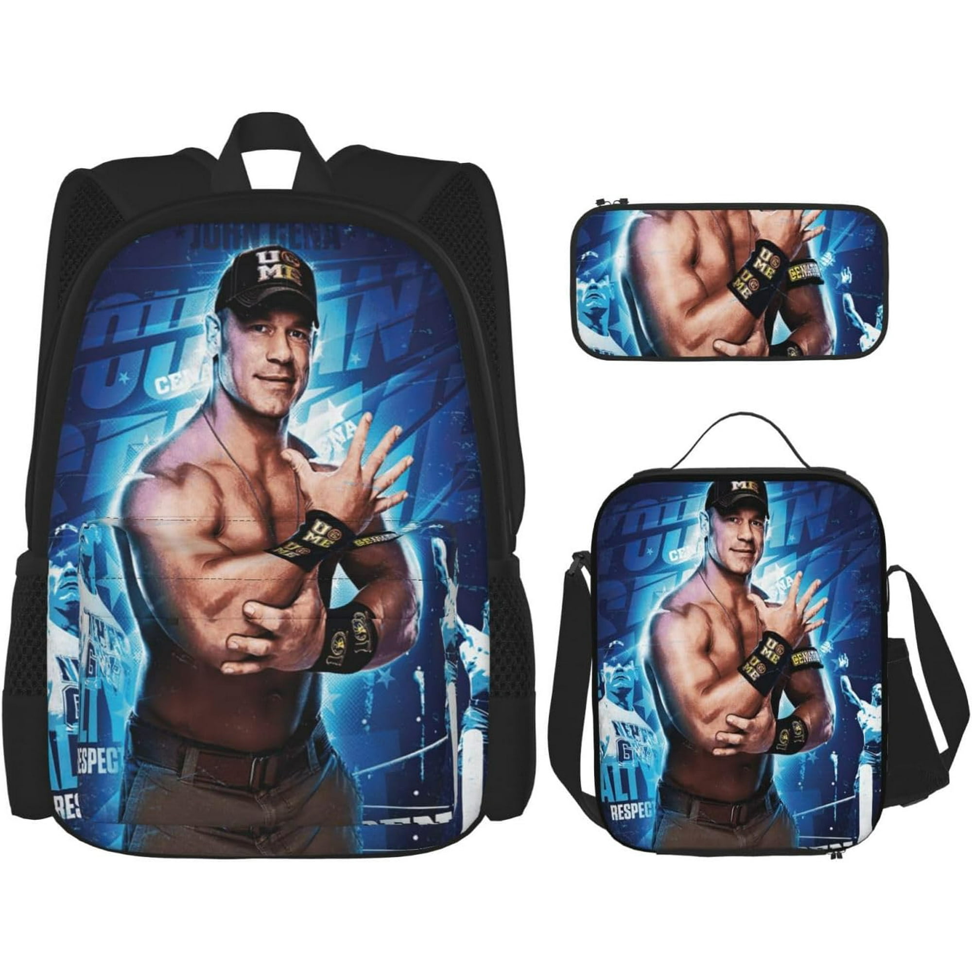 Click here for John Wrestler Cena Backpack 3 Pieces Set With Lunc... prices