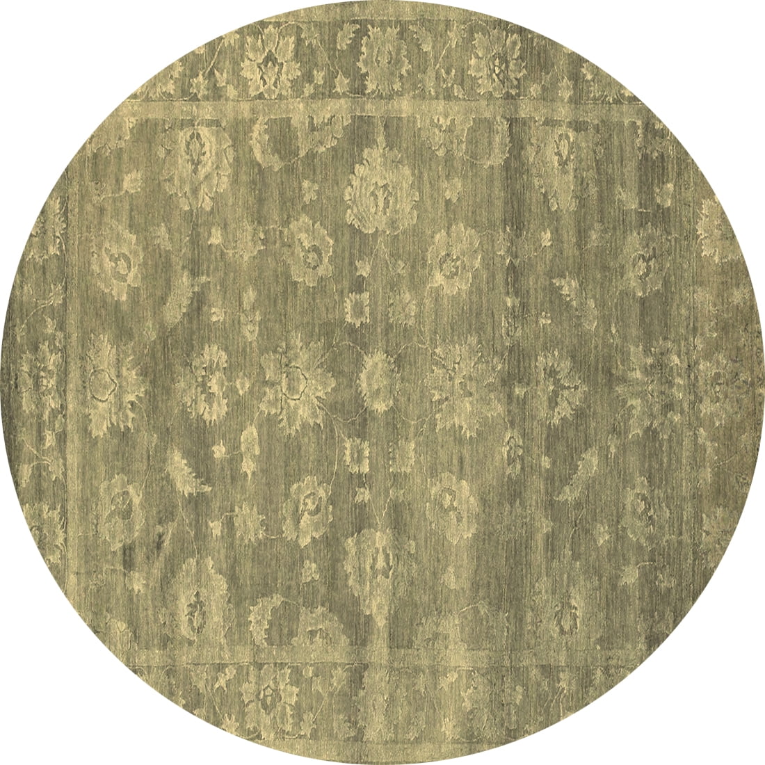 Ahgly Company Indoor Round Persian Brown Bohemian Area Rugs, 5' Round ...