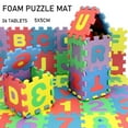 DYEXPRESS 36pcs 1.97x1.97in Children Mini Soft Foam Alphabet Numbers ...