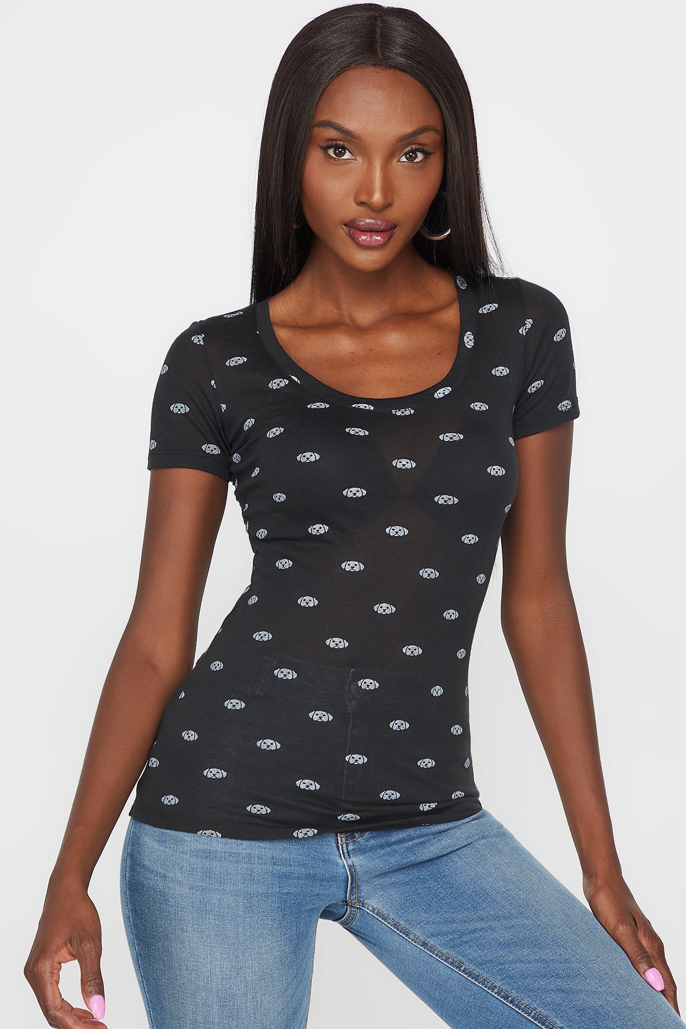 Urban Planet Women s Scoop Neck Printed T Shirt Walmart Canada Urban Planet Women s Scoop Neck Printed T Shirt Walmart Canada