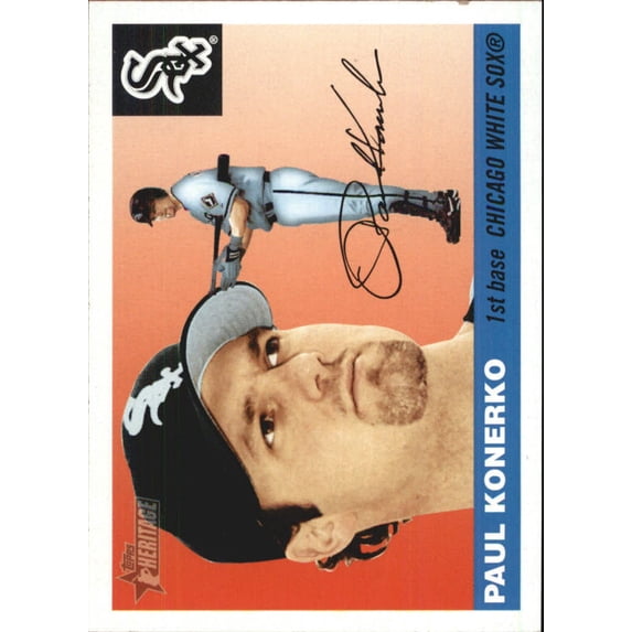 2004 Topps Heritage #171 Paul Konerko MLB Baseball Trading Card ...