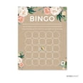 Peach Rustic Floral Garden Party, Baby Bingo Game Cards, 20-Pack, Games ...
