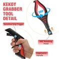 Kekoy 36" Grabber Reacher, Foldable, Heavy Duty, Anti-Slip, 4" Claw ...