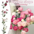 Artificial Ranunculus Fake Flower Bouquet, Faux Peony Floral ...