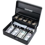SentrySafe DCB-12 Deluxe Cash Box with Cash Drawer and Bill Clips 0.21 ...