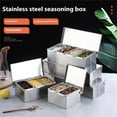 hejhncii Multiple Section Spice Storage Box With Nonslip Bottom ...