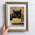 Affixzi Butter Thief Black Cat Wall Art Poster, Whimsical Cat Kitchen ...