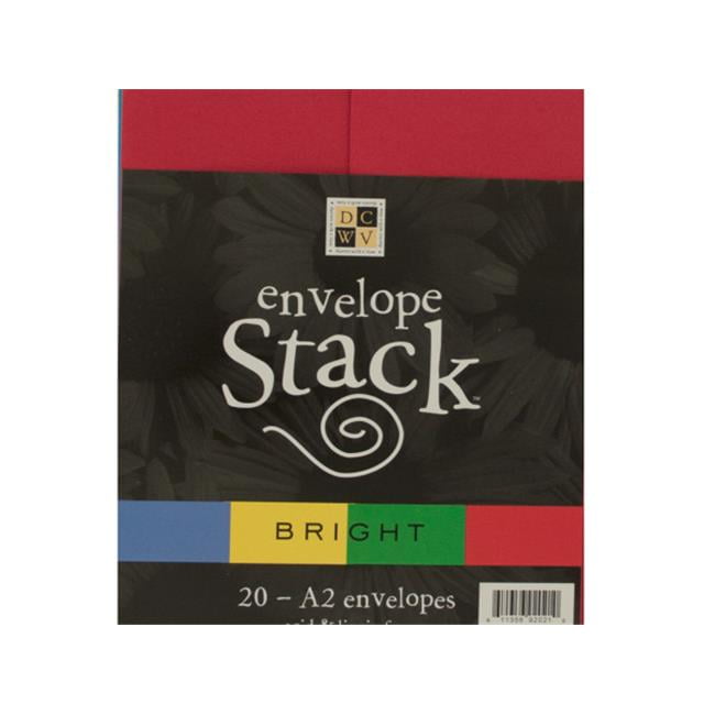 Bulk Buys PF141-72 Bright Colors Envelope Stack - 72 Piece -Pack of 72 ...