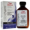 Wella Color Charm Permanent Liquid Hair Color, 7AA 632 Medium Blonde ...