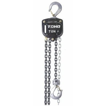 BENTISM Chain Hoist Chain Block 1 Ton Capacity 7 Feet Lift Steel ...