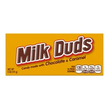 Milk Duds Candy, Caramel in Milk Chocolate, Snack Size Mini Boxes, Bulk ...
