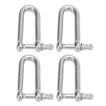 Khall D Type Shackle,4pcs Stainless Steel Lengthen U Type Shackle U ...