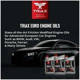 TRIAX Euro VX 5W-40 Full Synthetic European Car Engine Oil, 5 Quart Jug ...