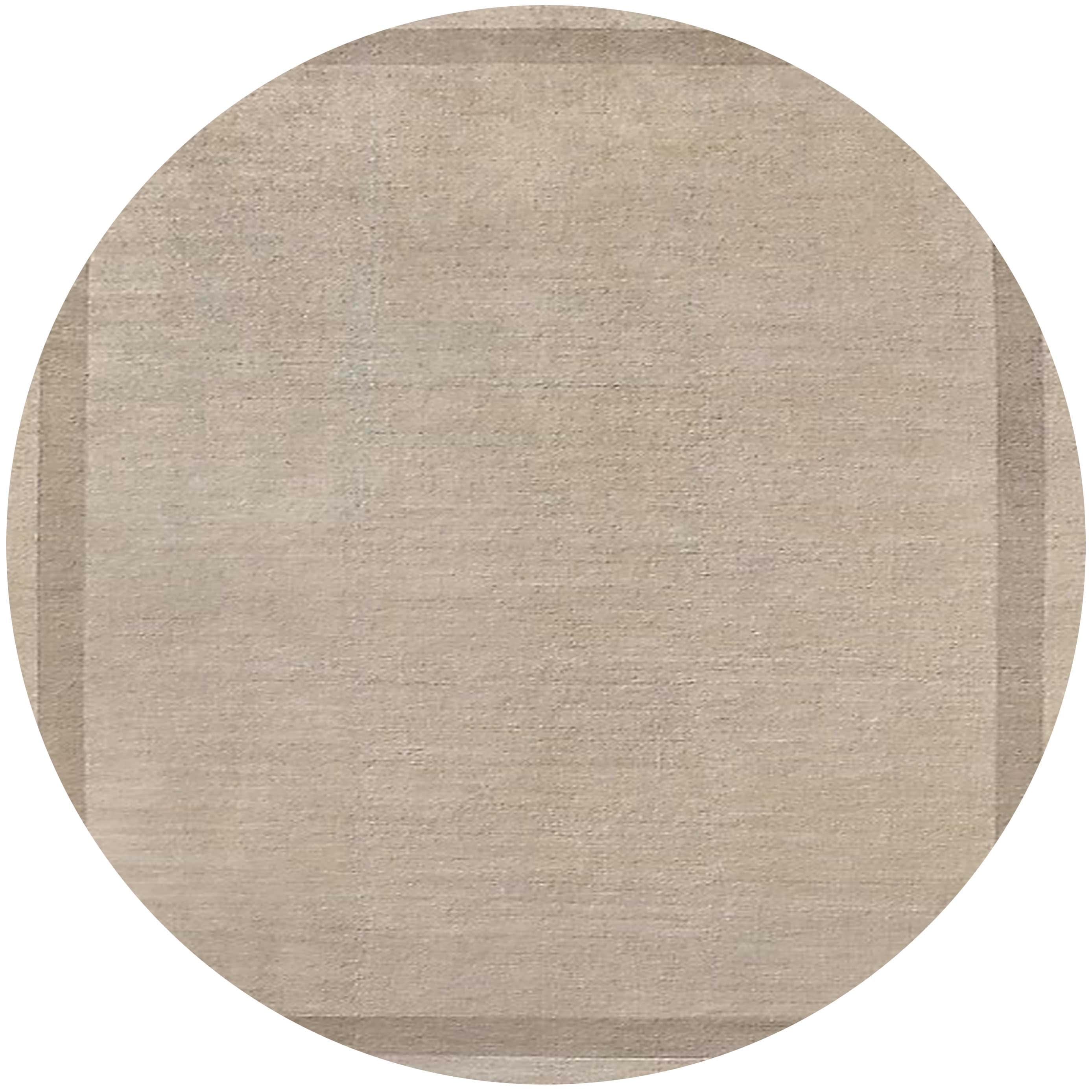 Ahgly Company Indoor Round Mid-Century Modern Camel Brown Solid Area ...