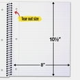 Five Star Spiral Notebook Plus Study App 1 Subject Wide Ruled 8 x 10 12 ...