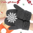 Loritta 2Pcs Warm Winter Gloves for Women - Cozy Knit Thick Mittens with Soft Lining for Cold ...