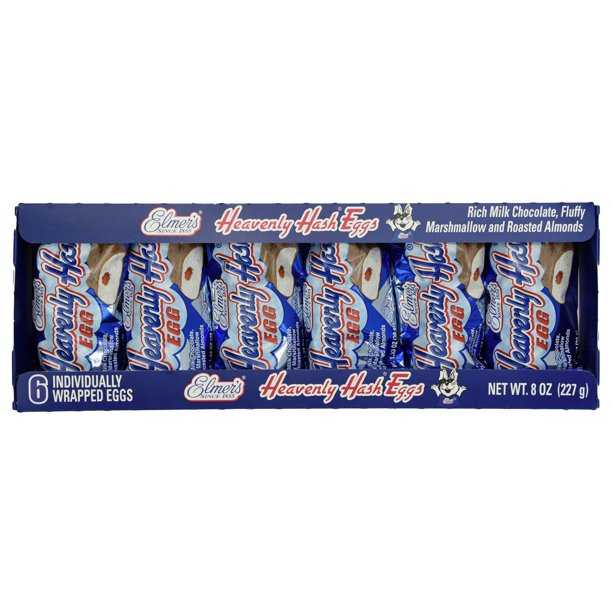 Elmer Chocolate, Milk Chocolate Heavenly Hash Egg, 1.33oz, Packs (6 Ct ...